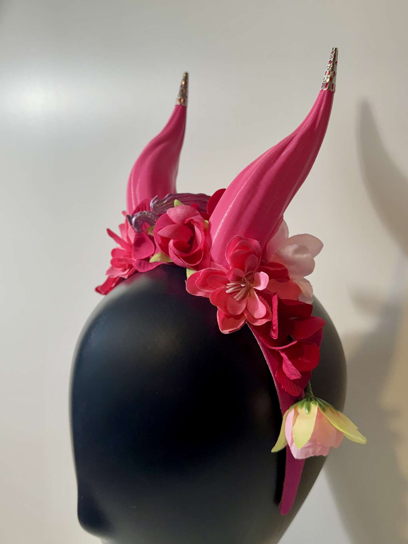 Pink Dragon Horns, Silver Tipped Baby Drake - FeatherStone Florals