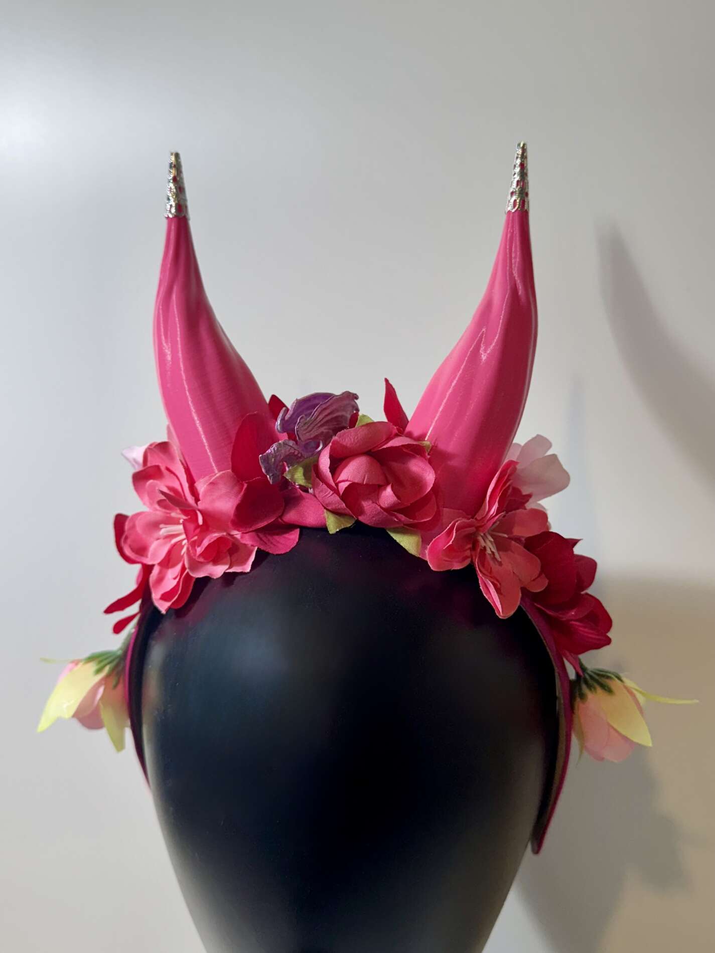 Pink Dragon Horns, Silver Tipped Baby Drake - FeatherStone Florals