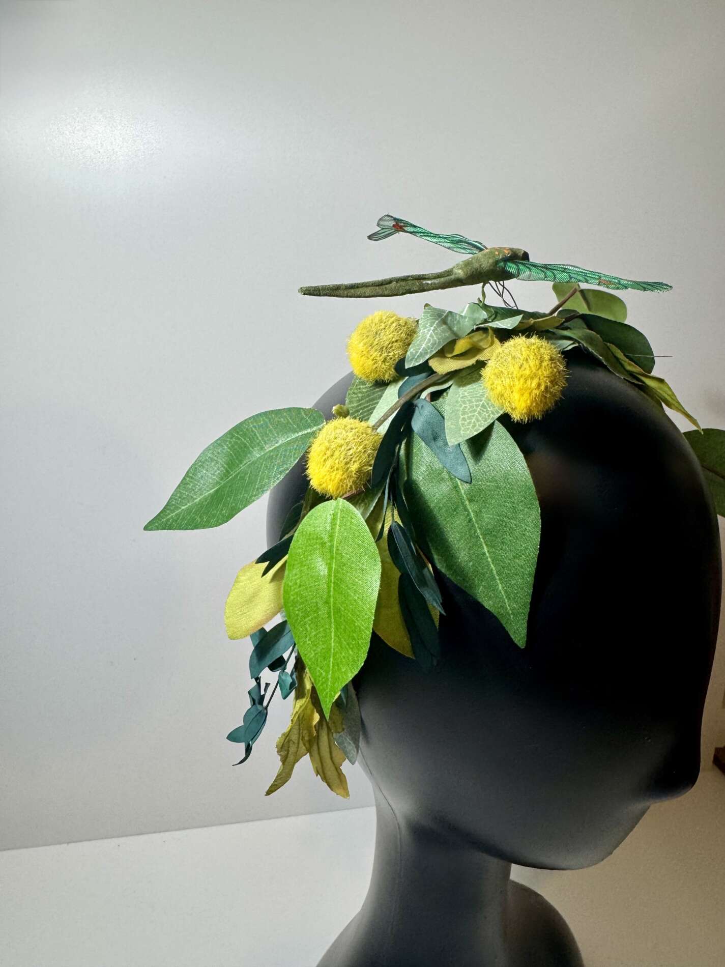 Green Dragonfly Headband (Card of the Day) - FeatherStone Florals